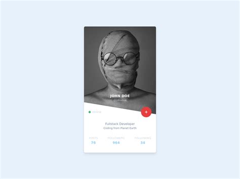 tailwind css profile card angled by ravisankarchinnam cards