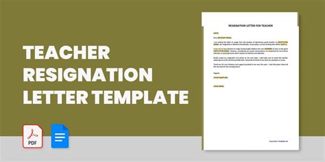 14 Teacher Resignation Letter Templates Pdf Doc