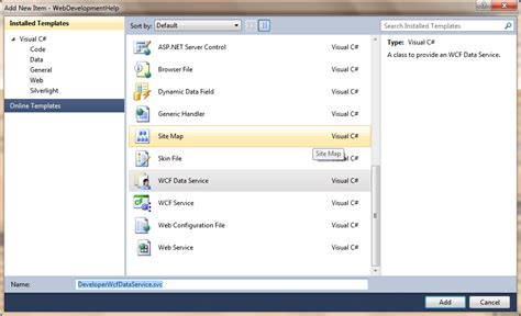 step by step approach to create a wcf data service codeproject