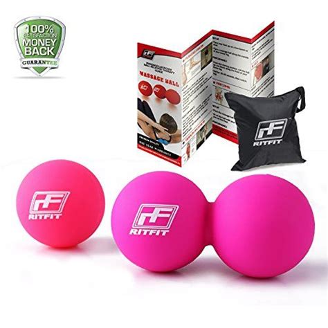 Ritfit Peanut Massage Lacrosse Ball For Myofascial Release Trigger