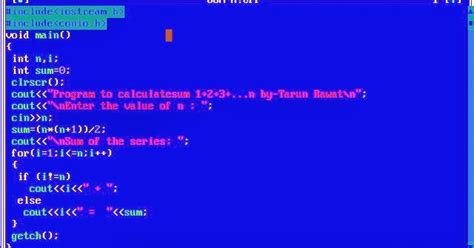 c programming calculate sum 1 2 3 n