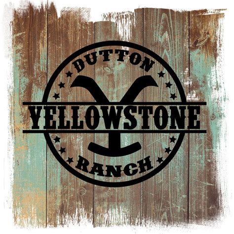 Yellow Stone Digital Download Circle Dutton Ranch Logo Png Etsy In