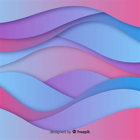 Abstract Wavy Background Free Vector