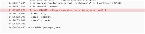 error eisdir illegal operation on a directory read · vercel vercel