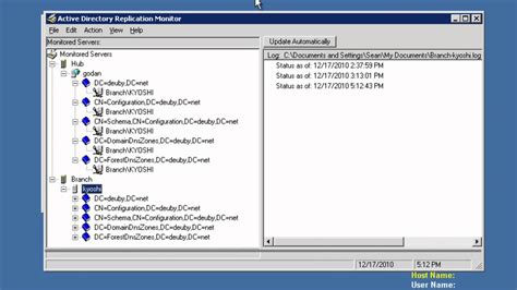 replmon active directory graphical replication monitor youtube