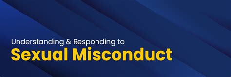 Understanding And Responding To Sexual Misconduct Nafa