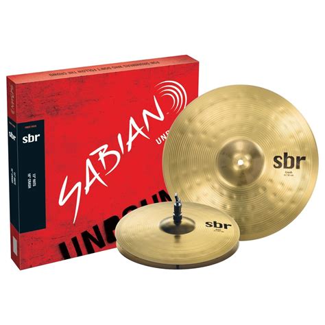 Sabian Sbr Cymbal First Pack 13 Hi Hats 16 Crash Cymbals Na
