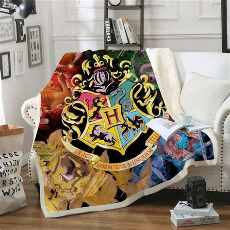 Plaid École De Poudlard Harry Potter 1002 Couverture Plaid Polaire Pl
