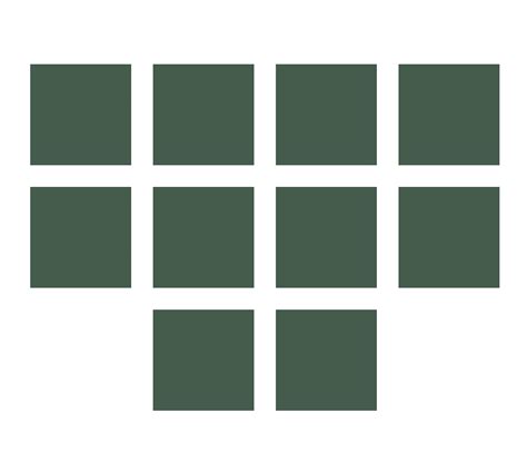 javascript centering 4 column list horizontally stack