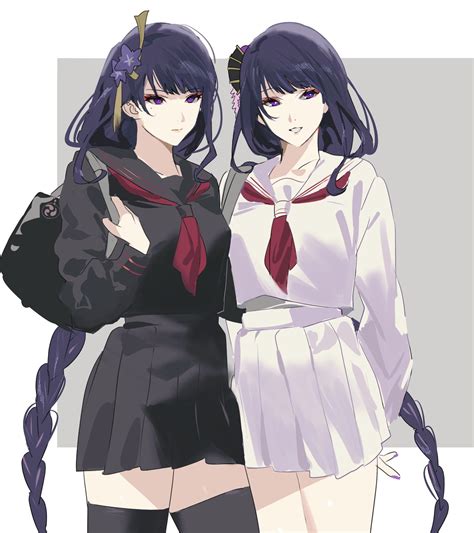Safebooru 2girls Arm Behind Back Arms Behind Back Bag Black Skirt