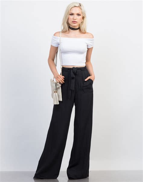 Linen Palazzo Pants High Waisted Wide Leg Pants – 2020ave