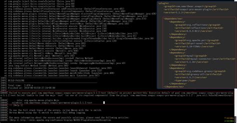 maven run mvn test failed unable to load the mojo test or one