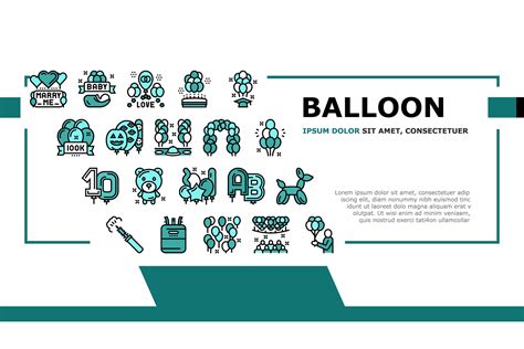 Balloon Decoration Landing Header Vector By Vectorwin Thehungryjpeg
