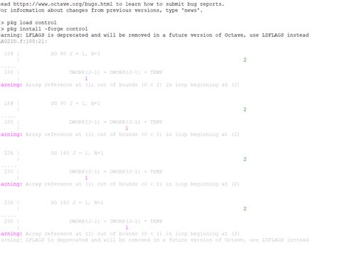 error tf function belongs to the control package from octave forge