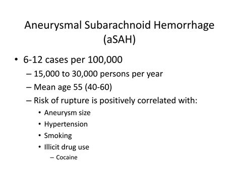 Ppt Endovascular Management Of Aneurysms And Subarachnoid Hemorrhages