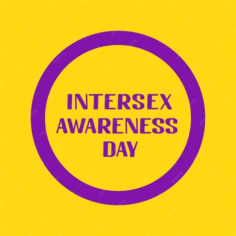 День осведомленности о интерсексуалах с надписью Intersex Pride Flag