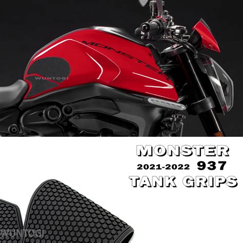 Motorcycle Tank Grips For Ducati Monster 937 2021 2022 Fuel Tank Pad