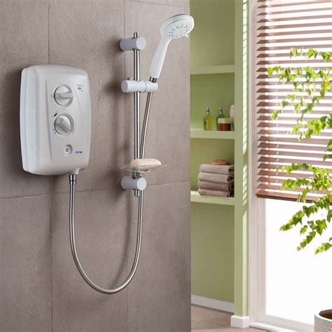 Triton T80z 9 5kw Electric Shower White Chrome Victorian Plumbing