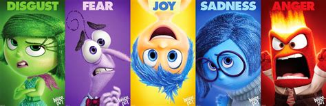 Inside Out Character Profiles Anger Joy Disgust Fear And Sadness