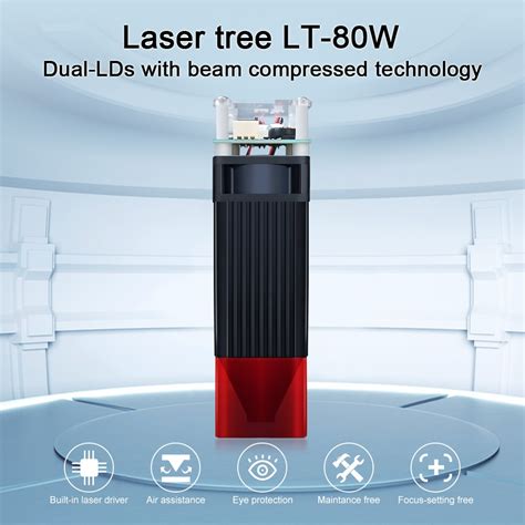 Laser Module Head 450nm Blue For Engraving Machine Cutting 80w 399