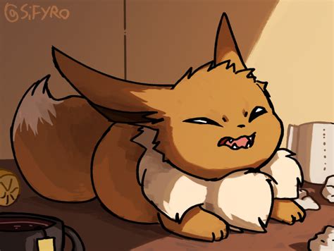 Art By Me Sneezing Eevee R Pokemon
