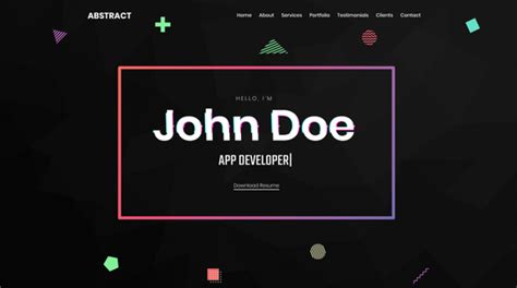 8 react portfolio templates reactemplates