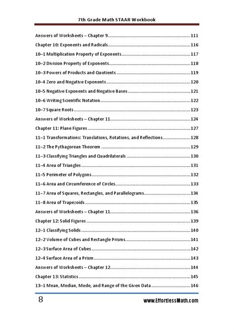 7th Grade Staar Math Workbook 2018 The Most Comprehensive Review For