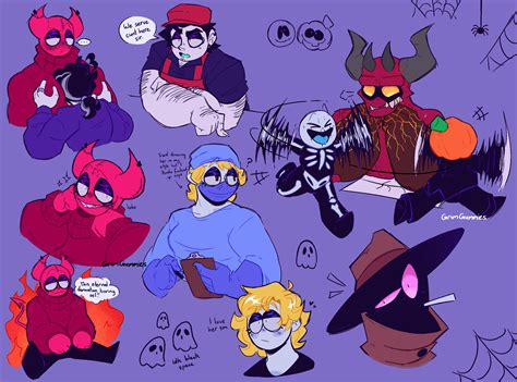 Aughgh Spooky Month Doodles By Pestercide On Newgrounds