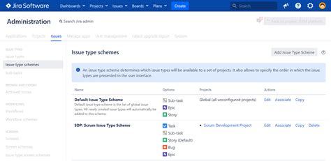 Working With Issue Type Schemes Jira Software Data Center And Server