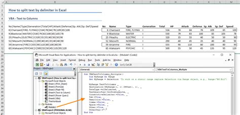 how to split text in excel in 5 ways