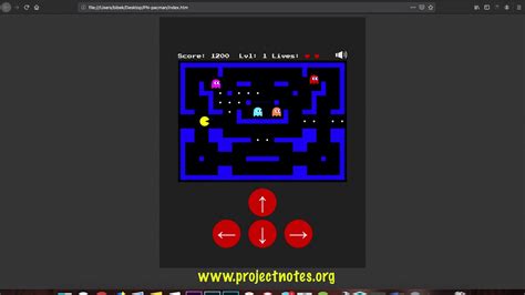 pacman game in html5 with source code youtube