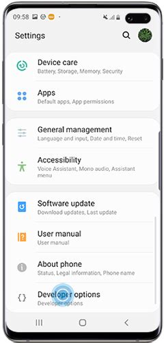 how to turn on the developer options menu on galaxy device samsung ph