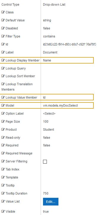 drop down list with workflow initialized list via executequery