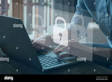 Cyber Security Concept Data Protection And Secured Internet Access