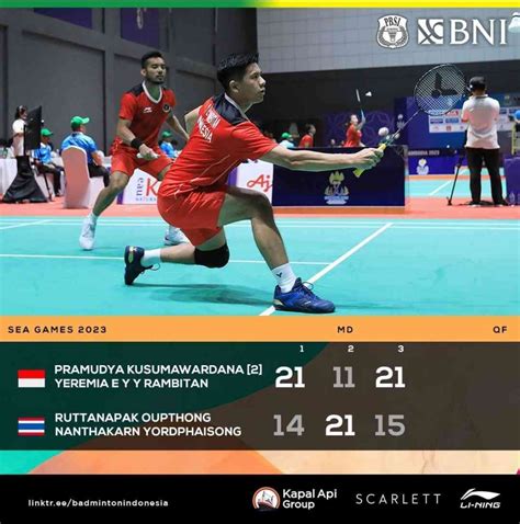 Hasil Lengkap Bulutangkis Perorangan Sea Games 2023 9 Wakil Ke Babak