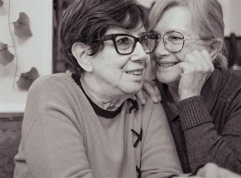 Premium Photo Black And White Portrait Of Two Smiling Relaxed Senior