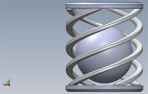 带球体的螺旋 Solidworks 2018 模型图纸免费下载 懒石网