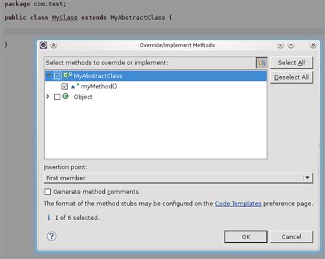 how to create abstract class in java in eclipse várias