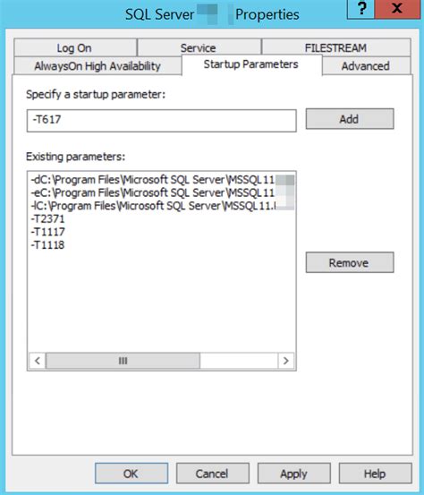 how to set a trace flag for sql server