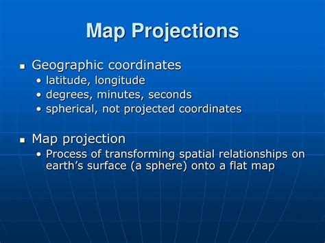 Ppt Projections And Coordinate Systems Powerpoint Presentation Free