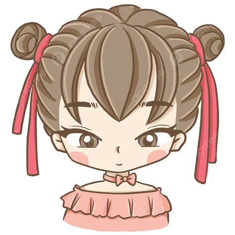 فتاة الكرتون خربش Kawaii أنيمي لطيف التوضيح شخصية تشيبي مانغا كوميدي
