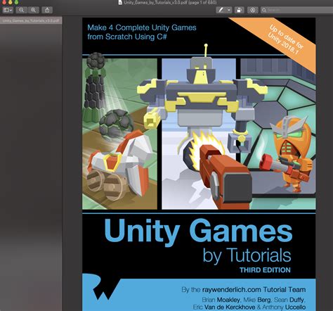 download unity games by tutorials third edition make 4