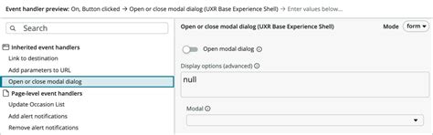 adding modals to components servicenow developers