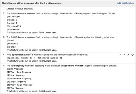 set a custom field urgency depending on a combined value of issue s