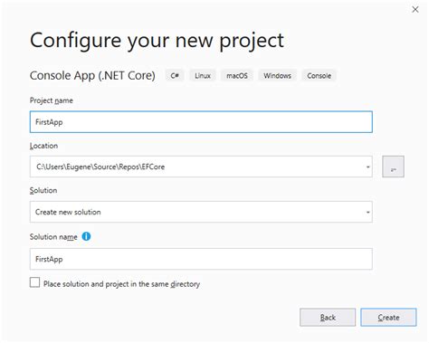 entity framework core Подключение к существующей базе данных