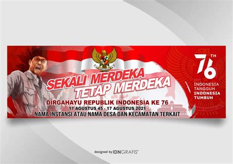 Download Desain Spanduk Hut Ri Ke 76 Terbaru Idn Grafis