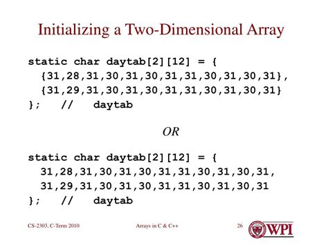 ppt arrays in c and c including a brief introduction to pointers
