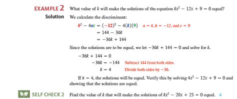 solved find the values of k that will make the solutions of ea