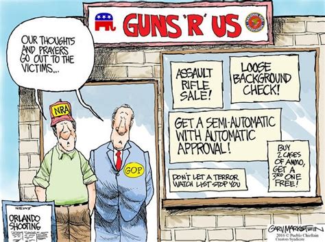 Editorial Cartoons On The Orlando Shooting Cartoons Us News