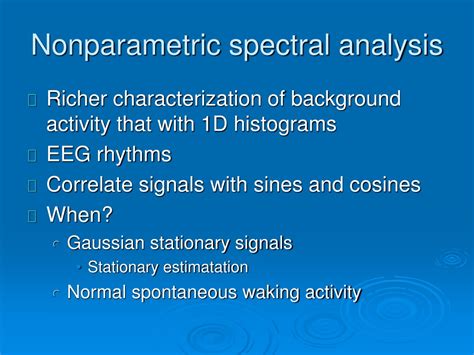Ppt Artifact Cancellation And Nonparametric Spectral Analysis